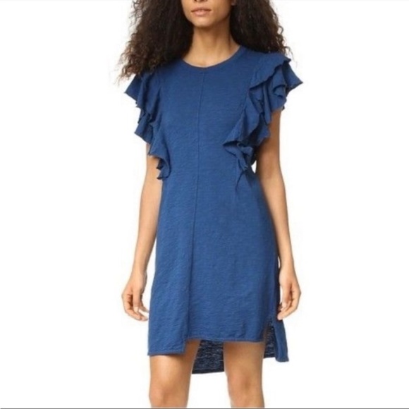 Wilt | Dresses | Wilt Raw Edge Double Ruffle Asymmetrical Dress | Poshmark